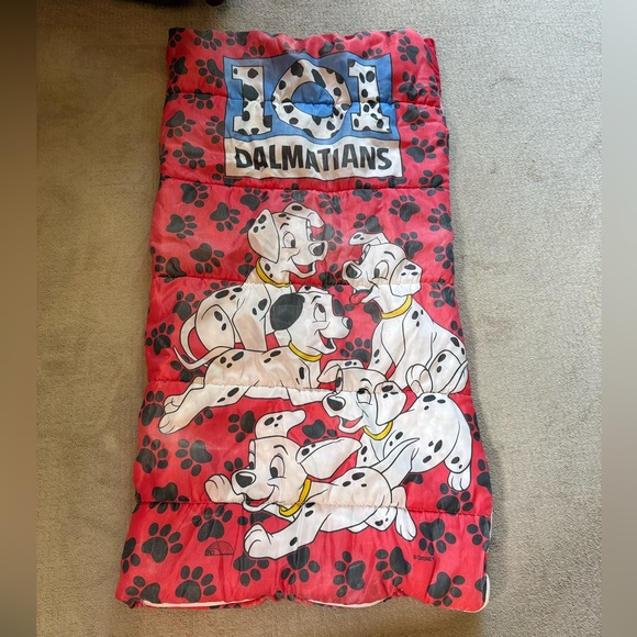 Disney | Other | Vintage Disneys 1 Dalmatians Zip Up Sleeping Bag ...